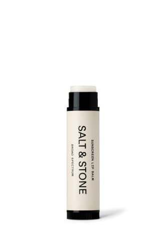 Salt & Stone SPF 30 Lip Balm (1 Pack) Broad Spectrum Lip Protection that Sinks in Effortlessly and is Water Resistant and Reef Safe - Cruelty Free, Gluten Free, Made in USA