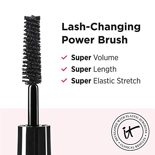 It Cosmetics Superhero Elastic Stretch Volumizing Mascara Mini Travel Size .169 Ounce