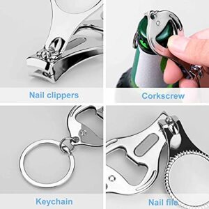 Bigfoot UFO Nail Clippers Fingernail Cutter Multifunction Nail Trimmer with Beer Bottle Opener