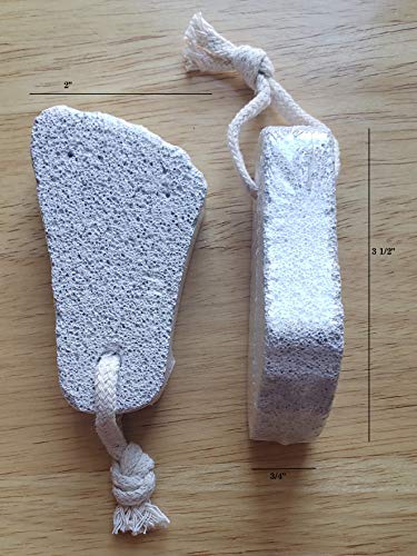 Pumice Stone Bath and Spa Set – Skin Care Set with Foot Scrubber, Multipurpose Sisal Soap Pouch and Bamboo Soap Tray – Exfoliating and Callus Remover – Natural Foot Stone