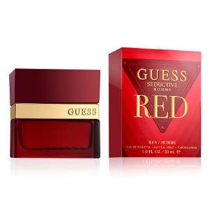 guess seductive red men/homme eau de toilette cologne spray for men, 1.0 fl. oz.