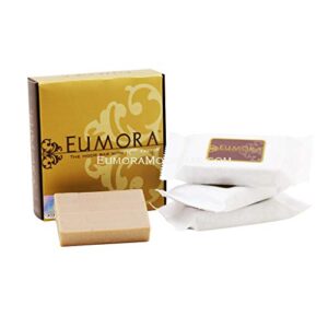 eumora classic ega bar (box of 4), facial cleansing moor clay soap. organic face wash for anti-ageing, wrinkles, fine lines, lifting, firming. all natural sls-free face detox cleanser for men, women.