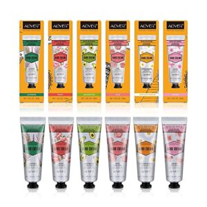 hand cream set, moisturizer plant fragrance hand lotions for hand care, hand lotion enriched with plant essence more conducive to repair anti aging anti chapping, 30ml/piecse (6 pack)