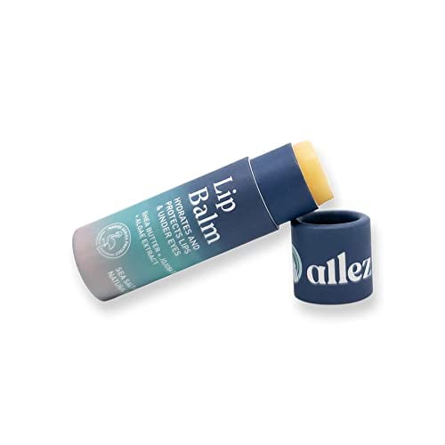 allez outdoor | Lip & Eye Balm | Hydrating, Protecting & Brightening Plant-Based Formula | Shea Butter, Jojoba Oil and Algae Extract | Sea Salt + Kelp Scent | 3 pack