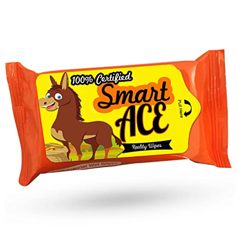 Smart Ace Reality Wipes - Funny Donkey Gag Gift for Teens and Adults - Travel Size