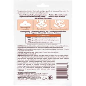 Palmer's Cocoa Butter Formula Tummy Mask, for Stretch Marks and Pregnancy Skincare (Single Use Mask), Unscented