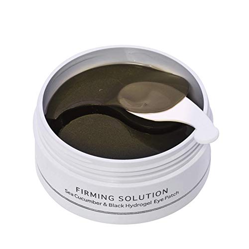 BEAUUGREEN FIRMING SOLUTION SEA CUCUMBER & BLACK HYDROGEL EYE MASK 30 pairs/Eye patch under eyes for Skin Firmness, Dark circle, Anti-aging & Anti-wrinkle