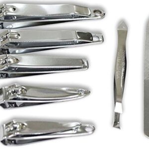 Hawk 7 Piece Cosmetology Set with Nail Clippers, Cleaner, File and Tweezers - B8506-YW