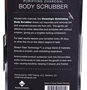 Cleanlogic Detox Purifying Charcoal Body Scrubber, 1 Count