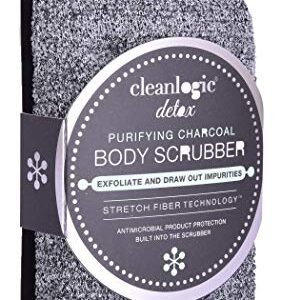 Cleanlogic Detox Purifying Charcoal Body Scrubber, 1 Count