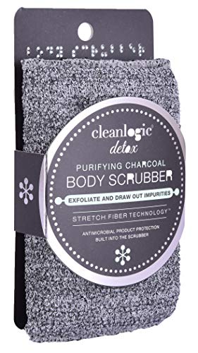 Cleanlogic Detox Purifying Charcoal Body Scrubber, 1 Count