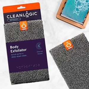 Cleanlogic Detox Purifying Charcoal Body Scrubber, 1 Count