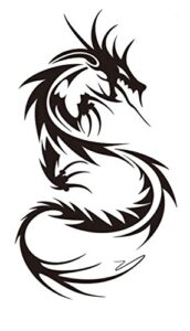 fire dragon temporary tattoo body tattoo temporary