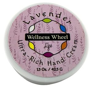 Wellness Wheel Life Lavender Lotion Moisturizer Dry Cracked Skin Advanced Healing Repair Treatment Colorant Free Hand Cream