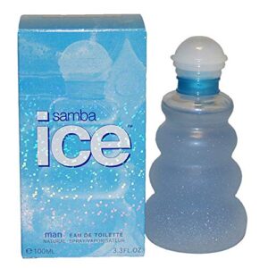 samba ice by perfumers workshop for men. eau de toilette spray 3.3 ounces