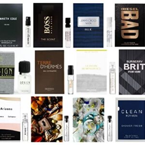 12 Men's Designer Cologne Sample Vial