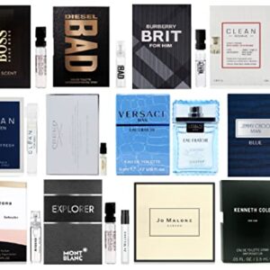 12 Men's Designer Cologne Sample Vial