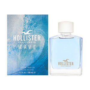 hollister wave men eau de toilette, 3.4 ounce, multi, 100 ml