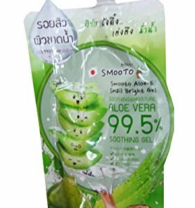 3 Packs of Smooto Aloe-E Snail Bright Gel. (50 ml./ pack). No alcohol.