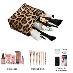 Cosmetic Bag Water-resistant Makeup Bags Roomy Toiletry Pouch Travel Cosmetic Organizer Gifts for Women and Girls