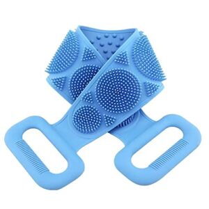 ingvy dry brushing body brush bath brushes body scrubber silicone shower exfoliating brush belt back scrub massage cleaner cleaning strap bathroom accessories