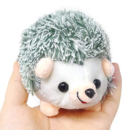 Honbay Furry Hedgehog Shape Pin Cushion Fabric Pin Holder for Sewing or DIY Crafts (Grey)