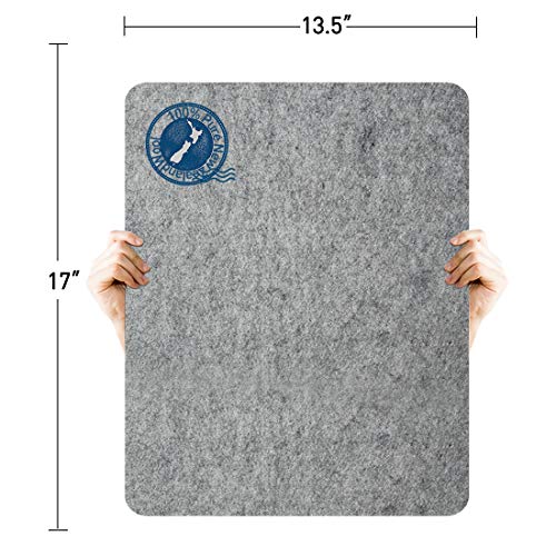 MOHOM 17" x 13.5" Wool Pressing Mat 100% New Zealand Felted Wool Ironing Mat Pad Blanket for Quilter, Sewing, Quilting Supplies and Notions