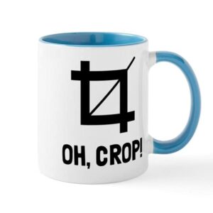 cafepress oh crop! mug ceramic coffee mug, tea cup 11 oz