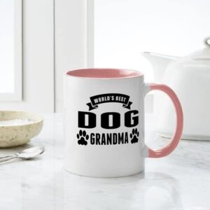 CafePress Worlds Best Dog Grandma Mugs Ceramic Coffee Mug, Tea Cup 11 oz