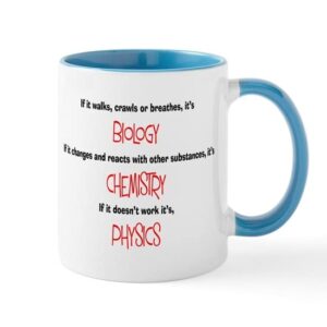 cafepress funny physics 1 mugs ceramic coffee mug, tea cup 11 oz