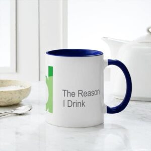 CafePress TRID The Reason I Drink Mug Ceramic Coffee Mug, Tea Cup 11 oz