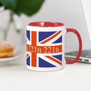 CafePress 221B Union Jack Mugs Ceramic Coffee Mug, Tea Cup 11 oz