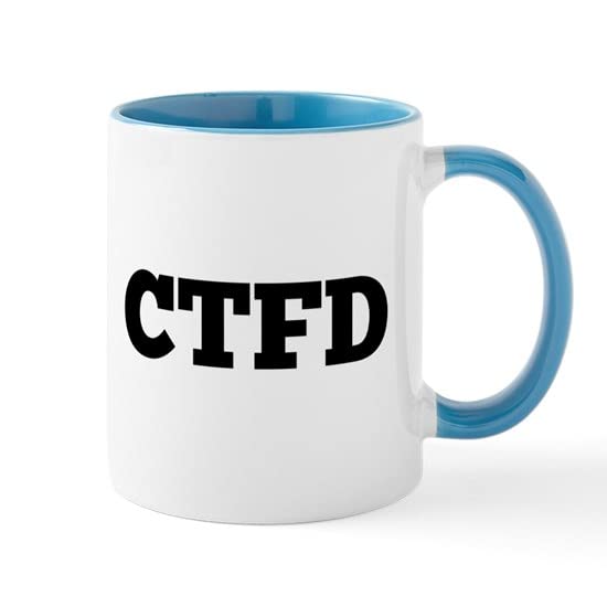 CafePress CTFD=Calm The F Down Mug Ceramic Coffee Mug, Tea Cup 11 oz