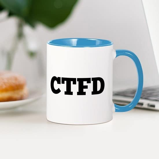 CafePress CTFD=Calm The F Down Mug Ceramic Coffee Mug, Tea Cup 11 oz