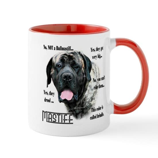 CafePress Mastiff(Brindle) FAQ Mug Ceramic Coffee Mug, Tea Cup 11 oz