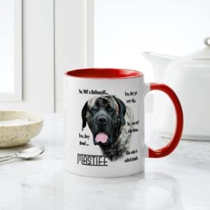 CafePress Mastiff(Brindle) FAQ Mug Ceramic Coffee Mug, Tea Cup 11 oz