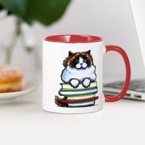 CafePress Ragdoll Cat Books Mugs Ceramic Coffee Mug, Tea Cup 11 oz