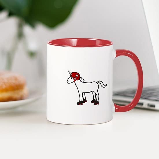 CafePress Roller Derby Unicorn Mugs Ceramic Coffee Mug, Tea Cup 11 oz