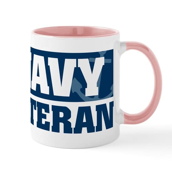 CafePress US Navy Veteran Mug Ceramic Coffee Mug, Tea Cup 11 oz