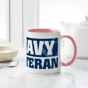 CafePress US Navy Veteran Mug Ceramic Coffee Mug, Tea Cup 11 oz