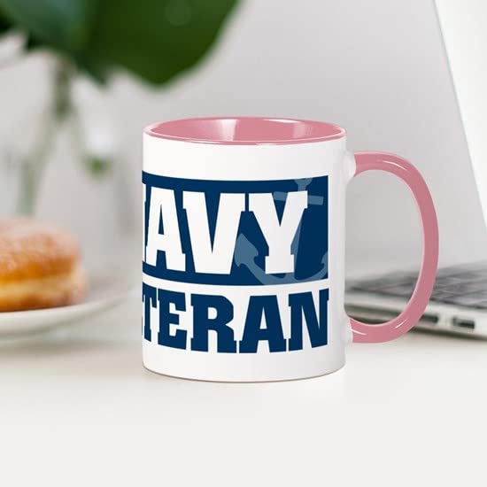 CafePress US Navy Veteran Mug Ceramic Coffee Mug, Tea Cup 11 oz