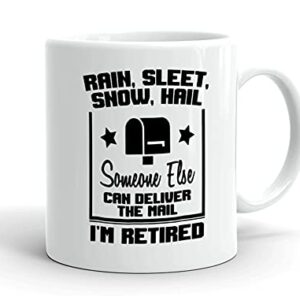 Funny Coffee Mugs For Retired-11Oz,Funny Retired Postal Worker Mailman Retirement ,Retired Mailman Gifts,Retiring Postal Worker Gifts,Cute Postal Service Retirement Coffee Cup, White