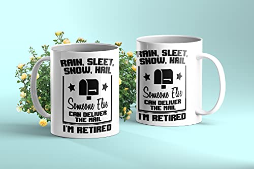 Funny Coffee Mugs For Retired-11Oz,Funny Retired Postal Worker Mailman Retirement ,Retired Mailman Gifts,Retiring Postal Worker Gifts,Cute Postal Service Retirement Coffee Cup, White