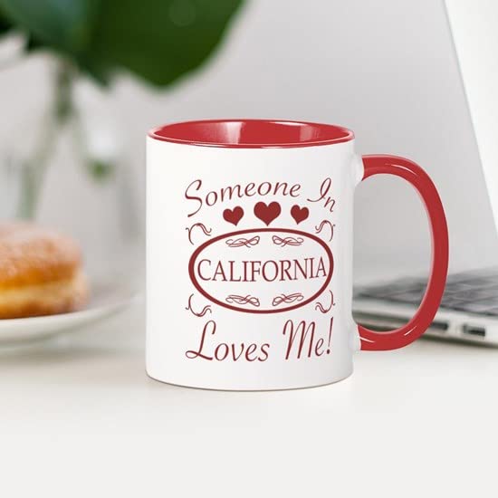 CafePress Somebody In California Loves Me Mugs Ceramic Coffee Mug, Tea Cup 11 oz