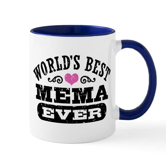 CafePress World's Best Mema Ever Mug Ceramic Coffee Mug, Tea Cup 11 oz