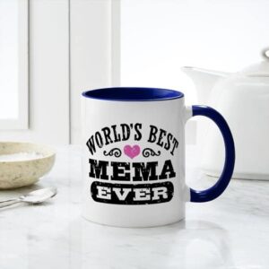 CafePress World's Best Mema Ever Mug Ceramic Coffee Mug, Tea Cup 11 oz