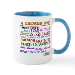 cafepress a chorus line the songs mugs ceramic coffee mug, tea cup 11 oz