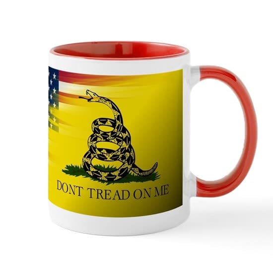 CafePress American Flag/Don't Tread On Me Mugs Ceramic Coffee Mug, Tea Cup 11 oz