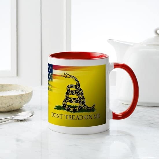 CafePress American Flag/Don't Tread On Me Mugs Ceramic Coffee Mug, Tea Cup 11 oz