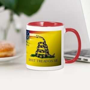 CafePress American Flag/Don't Tread On Me Mugs Ceramic Coffee Mug, Tea Cup 11 oz